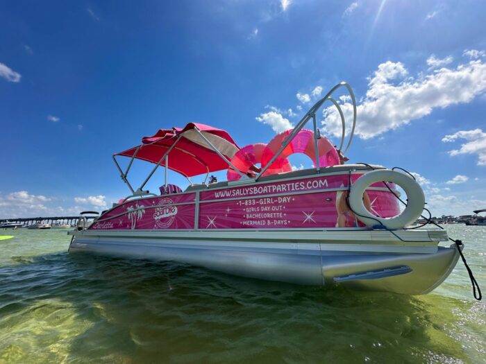 Sally's Boat Parties - Bachelorette party Destin - Crab Island Rental
